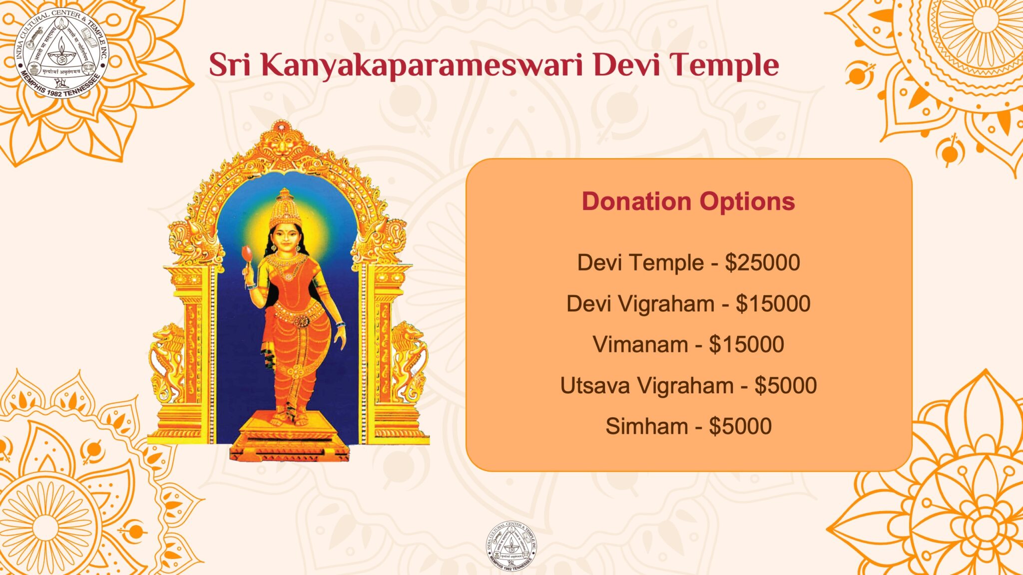 Sri Ayyappa Temple – India Cultural Center and Temple